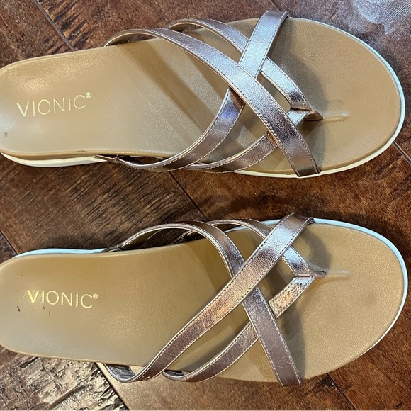 Vionic | Shoes | Vionic Womens Rose Gold Strappy Sandals | Poshmark